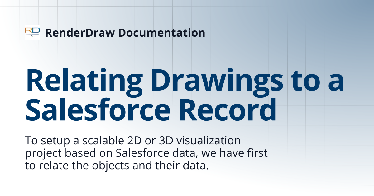 Relating Drawings to a Salesforce Record | RenderDraw Documentation