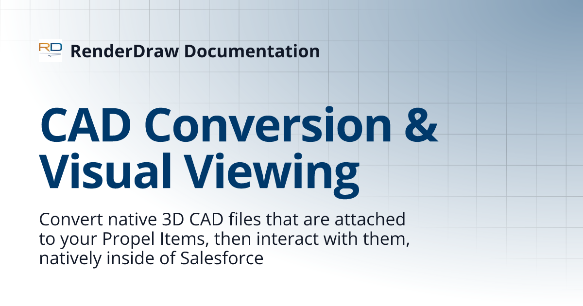 CAD Conversion & Visual Viewing | RenderDraw Documentation