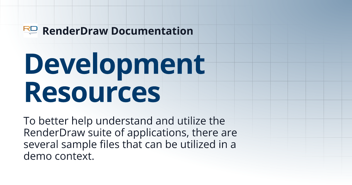 Development Resources | RenderDraw Documentation