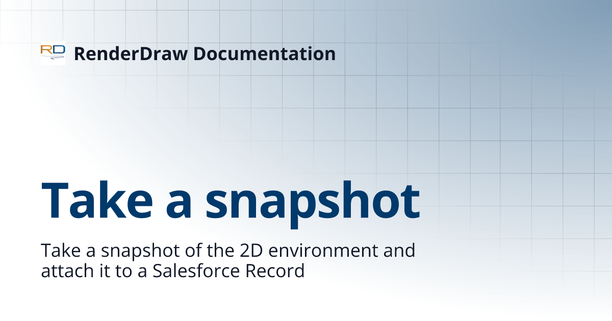 Take a snapshot | RenderDraw Documentation