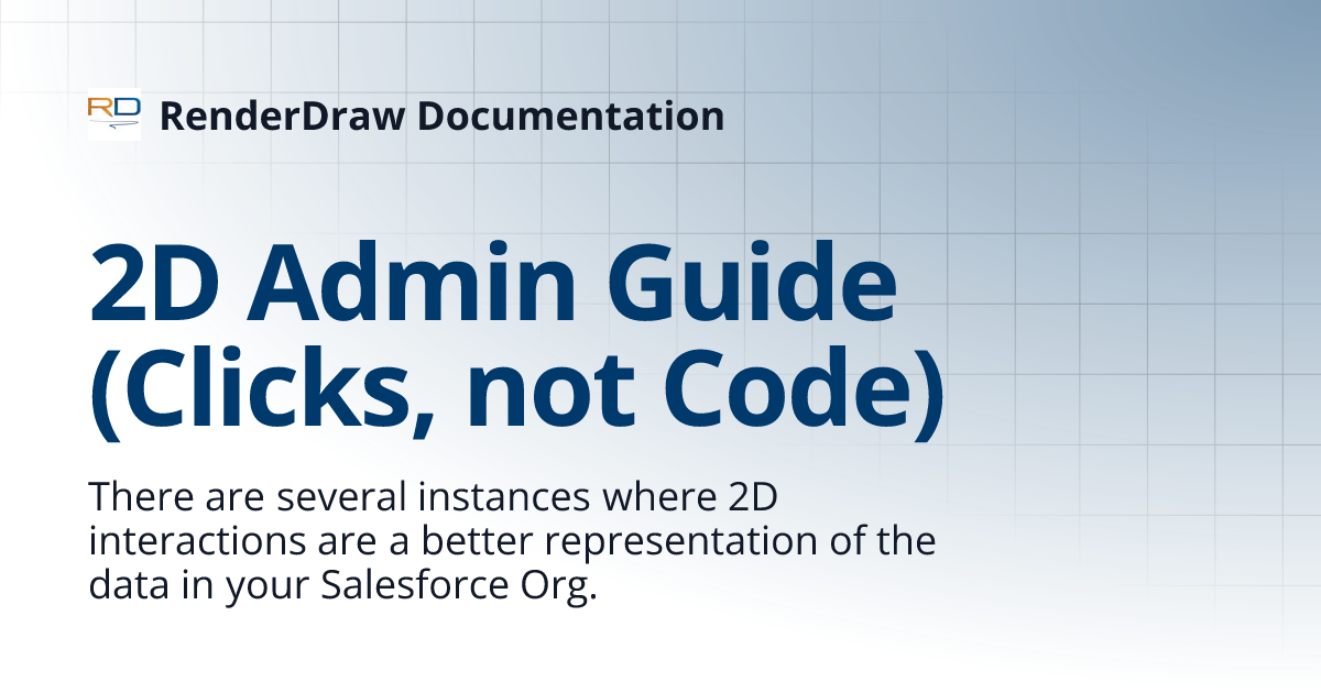 2D Admin Guide (Clicks, not Code) | RenderDraw Documentation