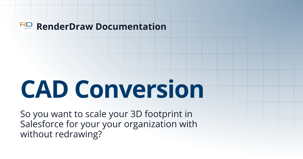 CAD Conversion | RenderDraw Documentation
