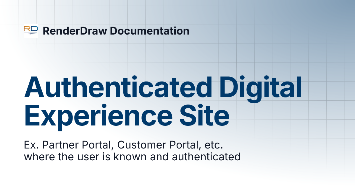 Authenticated Digital Experience Site | RenderDraw Documentation