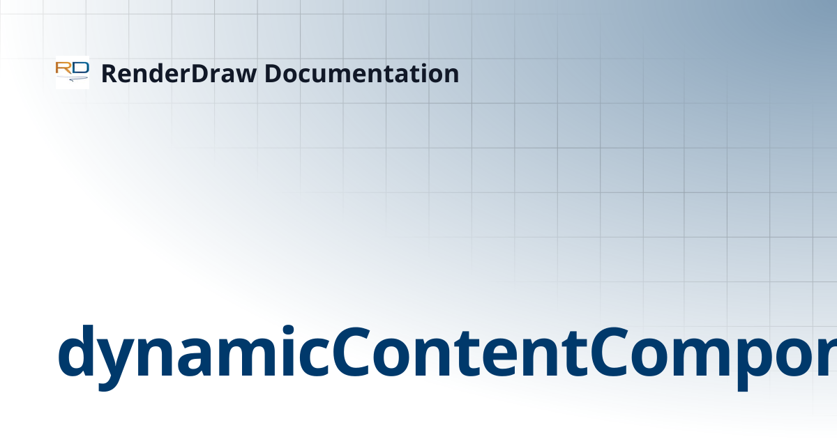 Dynamiccontentcomponenttreegrid Renderdraw Documentation 3599