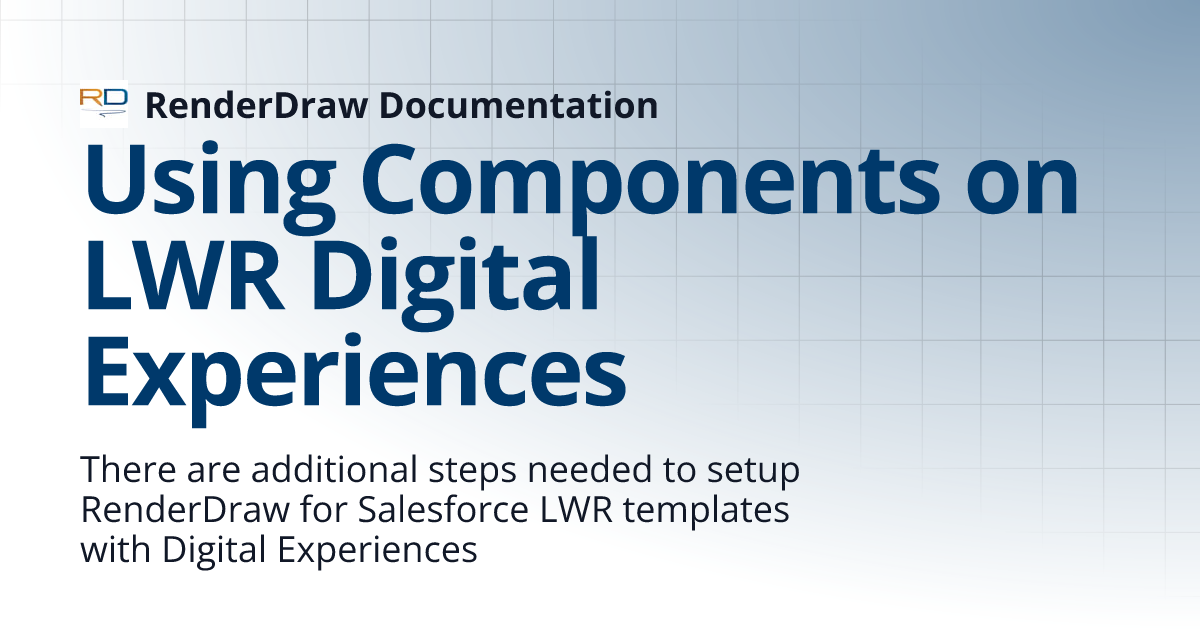 Using Components on LWR Digital Experiences | RenderDraw Documentation